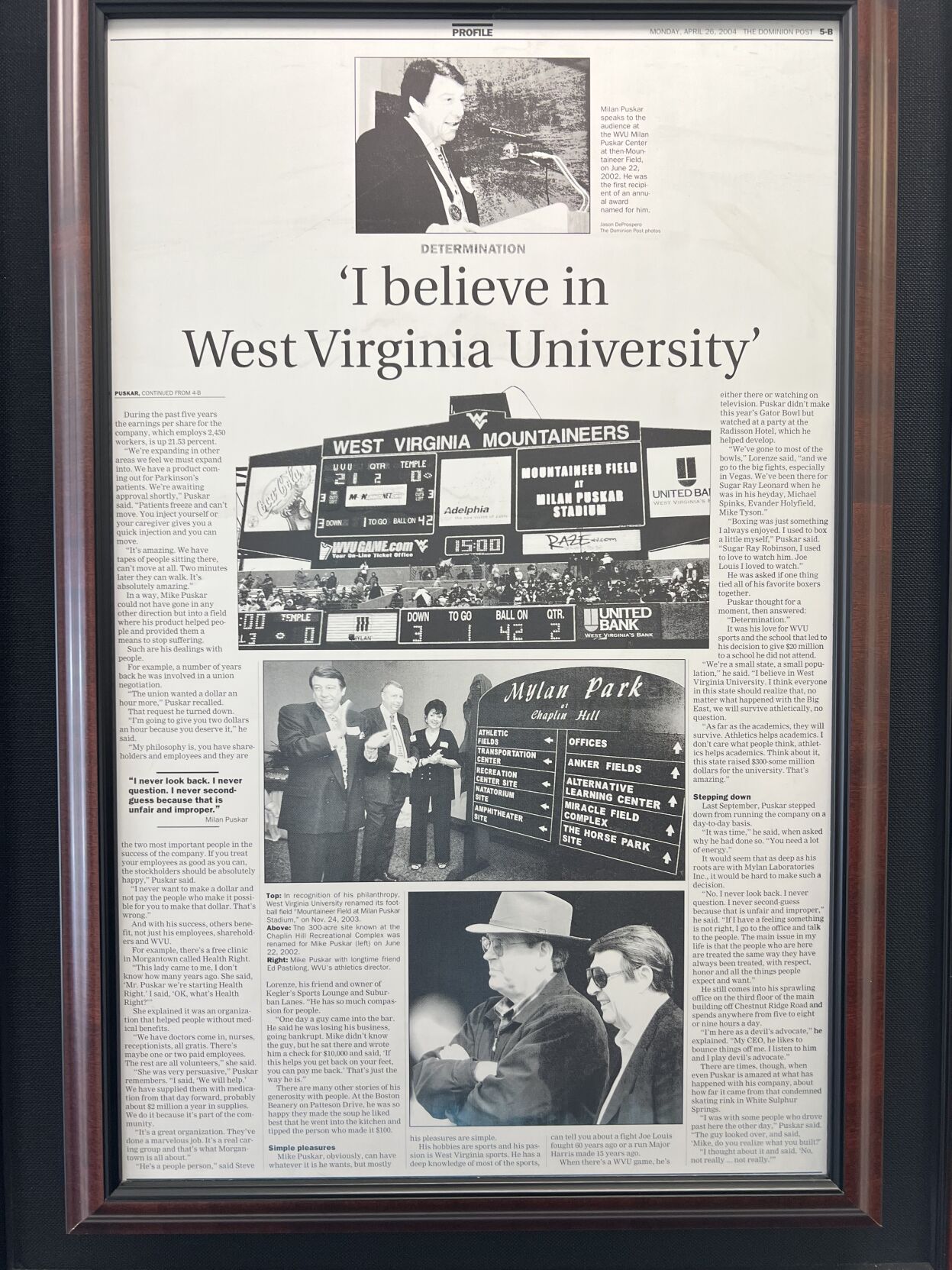 Milan Puskar left a lasting, continuing, impact on Morgantown and West ...