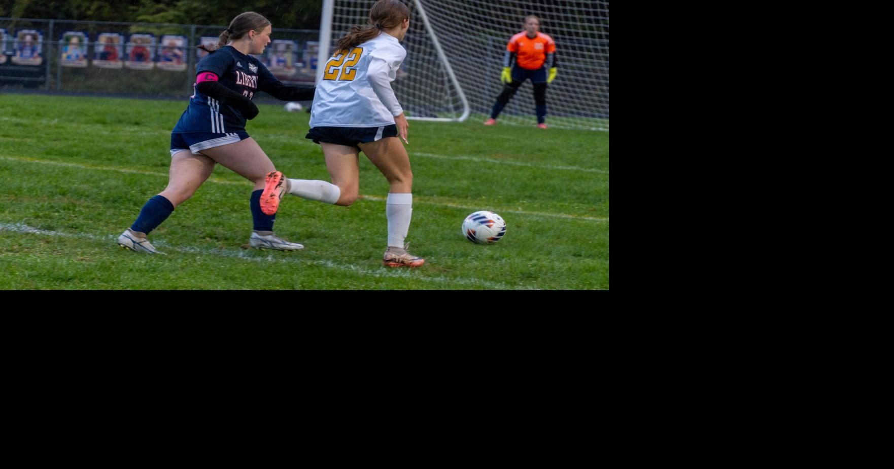 Alexis Richmond serves as a team leader in the final Liberty soccer ...