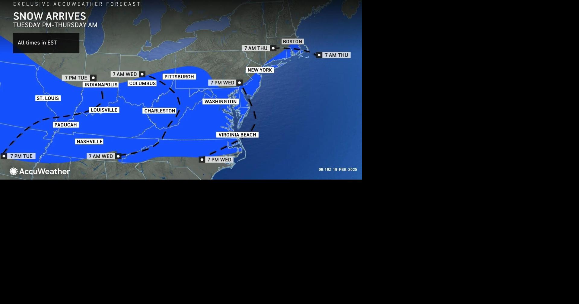 AccuWeather: Snow storm to snarl travel from Midwest to mid-Atlantic ...