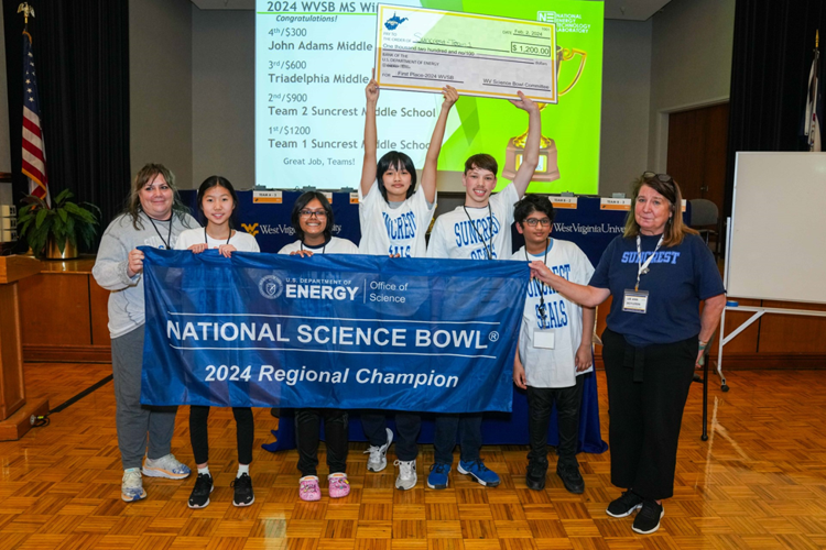 Suncrest Middle School team wins 2024 West Virginia Science Bowl ...
