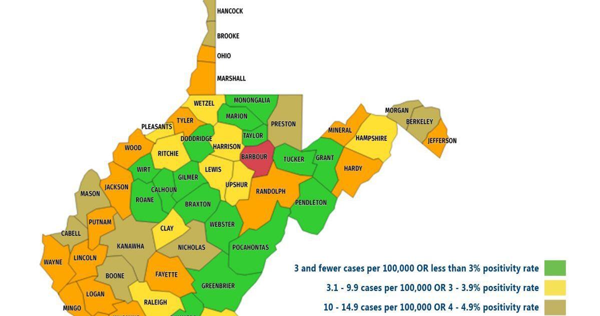 WVDE releases weekly school map | Harrison News | wvnews.com