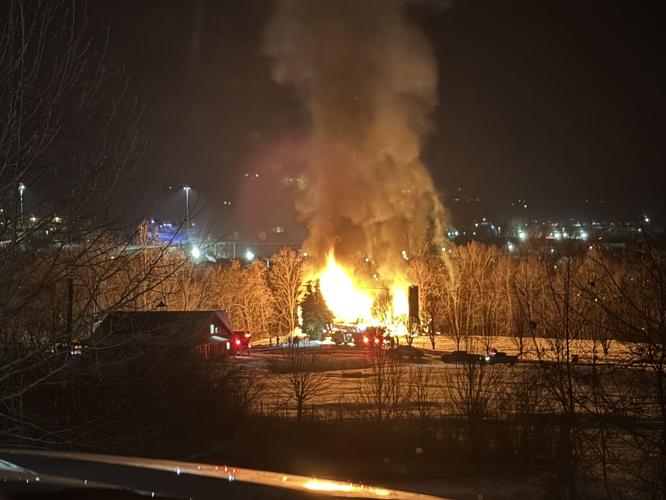 Monongalia County (West Virginia) firefighters battle blaze along Baker ...
