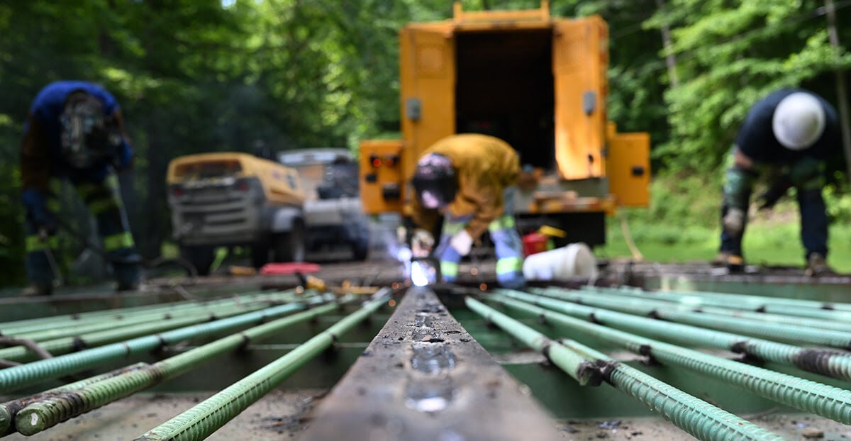 Kanawha State Forest bridge project nearing completion | WV News ...