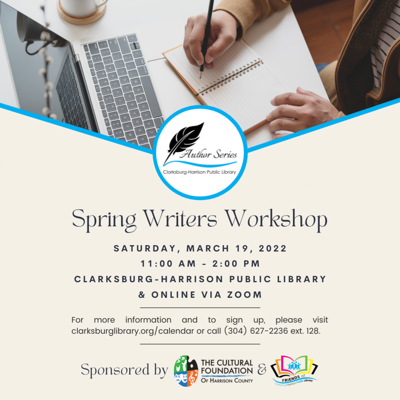 Spring Writers Workshop set March 19 in Clarksburg, West Virginia ...