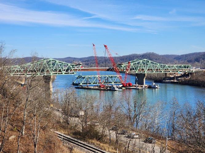 Main span of the Donald M. Legg Memorial Bridge near Nitro, West ...