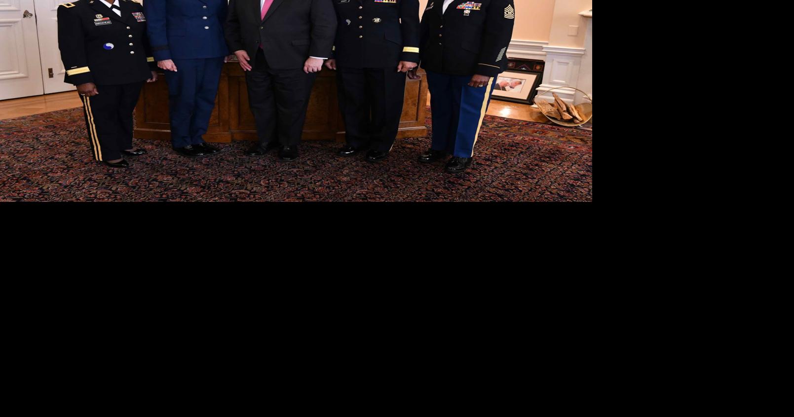 Governor recognizes historic all-female National Guard command staff ...