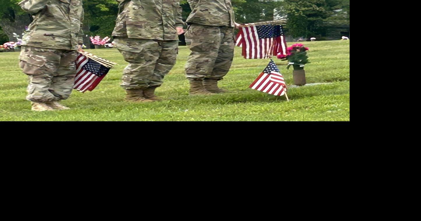 Flags placed on veteran graves at Garrett County Memorial Gardens ...