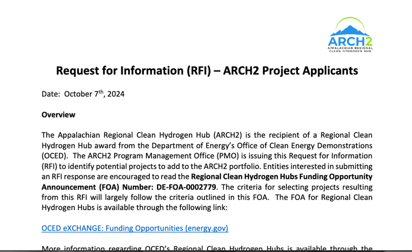 Questions about ARCH2 Request for Information submissions due Friday ...