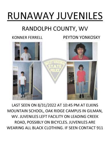 Runaway poster | | wvnews.com