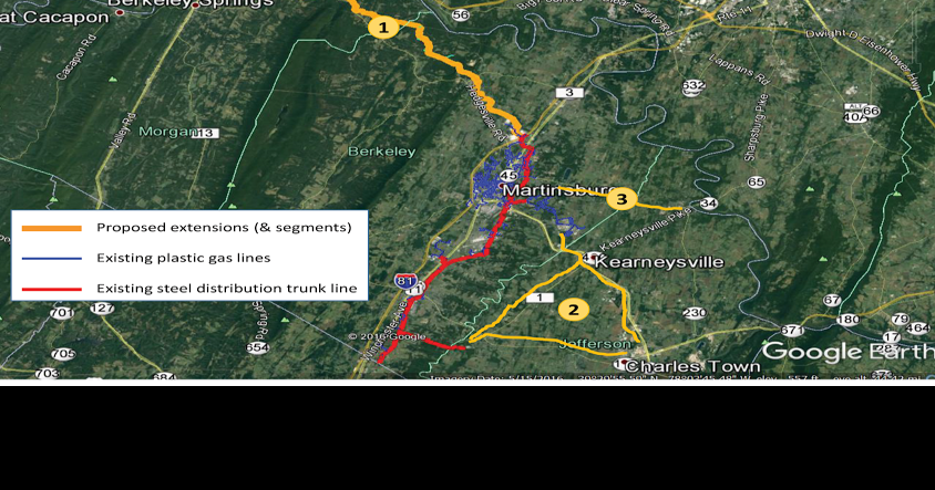 Mountaineer Gas proposed distribution line extensions | | wvnews.com
