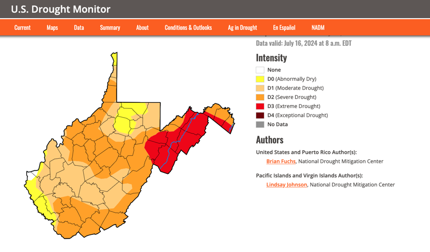 Eastern Panhandle faces 'extreme drought' as dry conditions persist ...