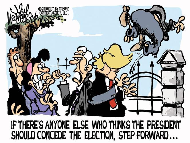 Weatherford cartoon: Conceding the election | Opinion for Mineral ...