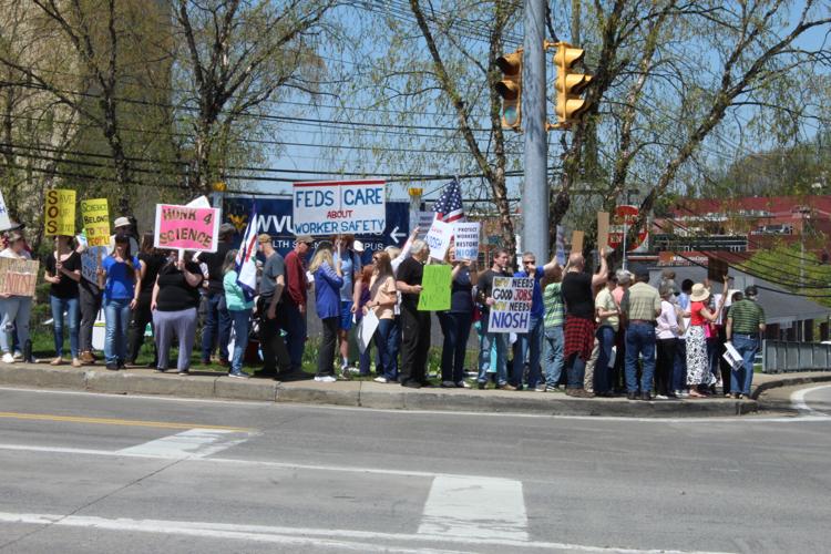 Protesters rally against NIOSH layoffs in Morgantown, West Virginia ...