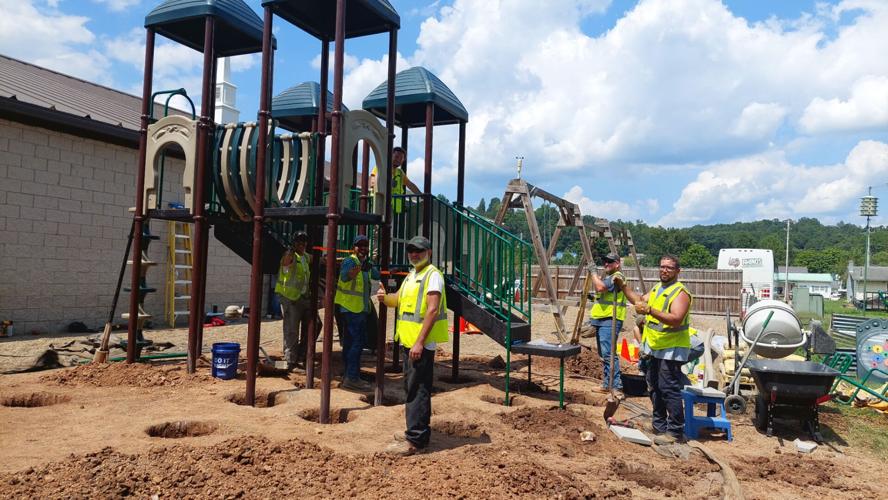 New playground equipment at RCA gets a boost from a TIMET team ...