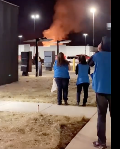 Fire crews fight blaze at the Kingwood Walmart after responding to ...