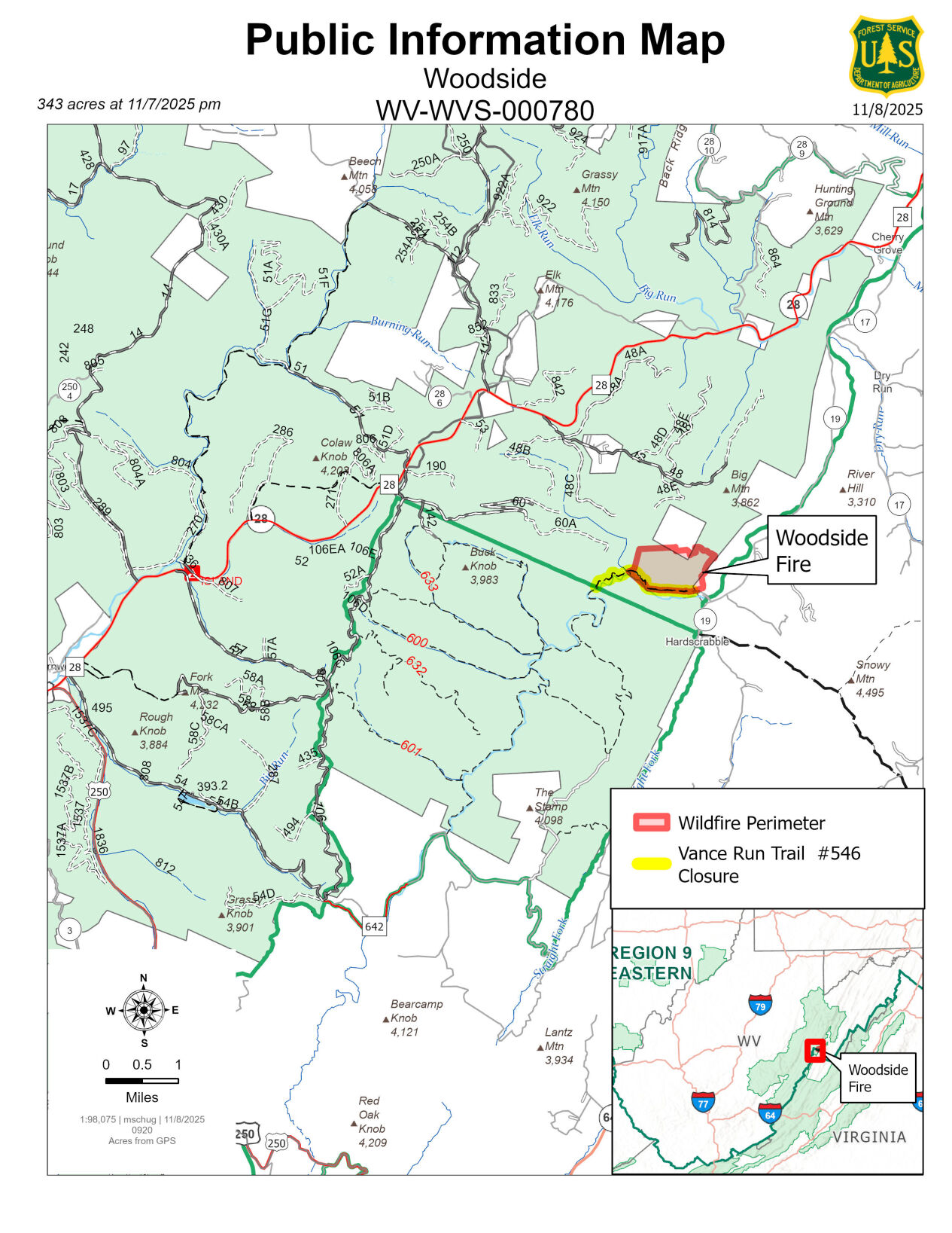 Woodside Fire in West Virginia Mountains Reaches 30% Containment | WV ...