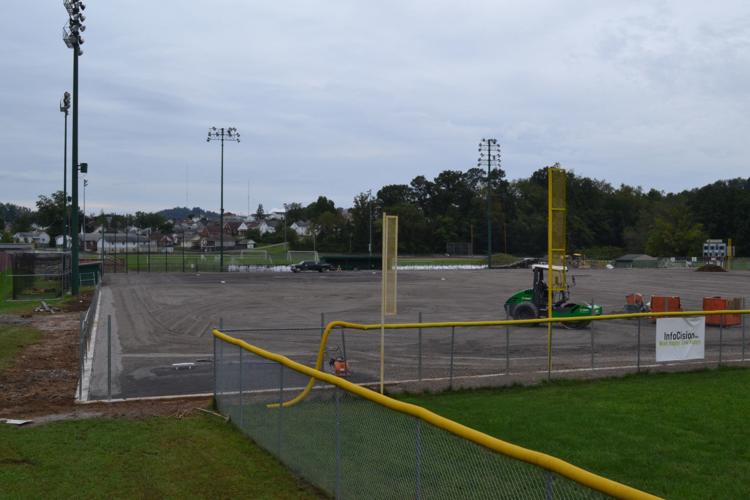 Installation of new turf surface at Frank Loria Memorial Field in ...