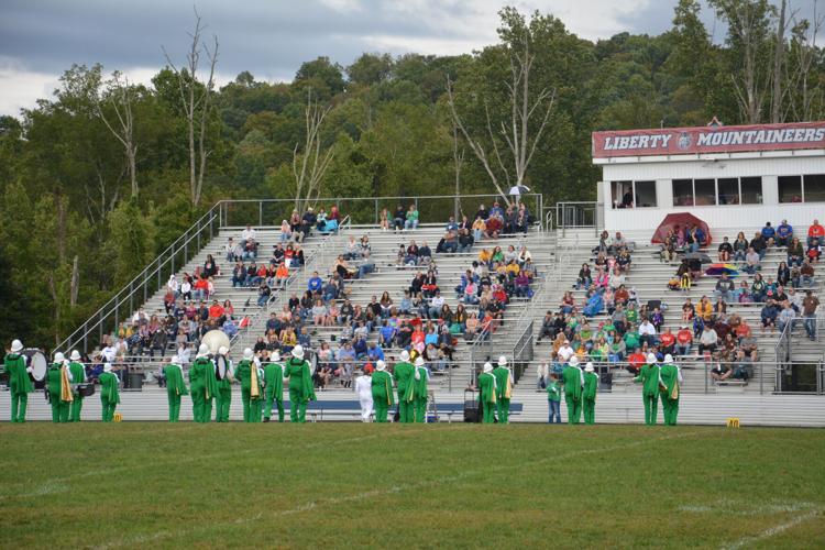 Marching bands enjoy being back on the field for Liberty Band ...