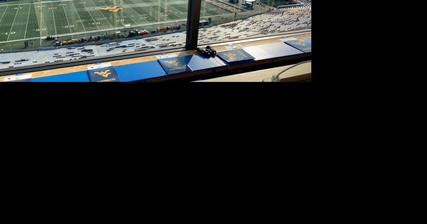 WVU football 0831 press box view front | West Virginia University ...