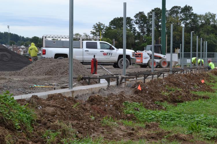 Installation of new turf surface at Frank Loria Memorial Field in ...