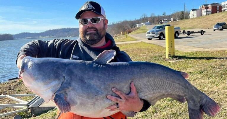 West Virginia Angler Reels in Record-Breaking 69.45-pound Blue Catfish ...
