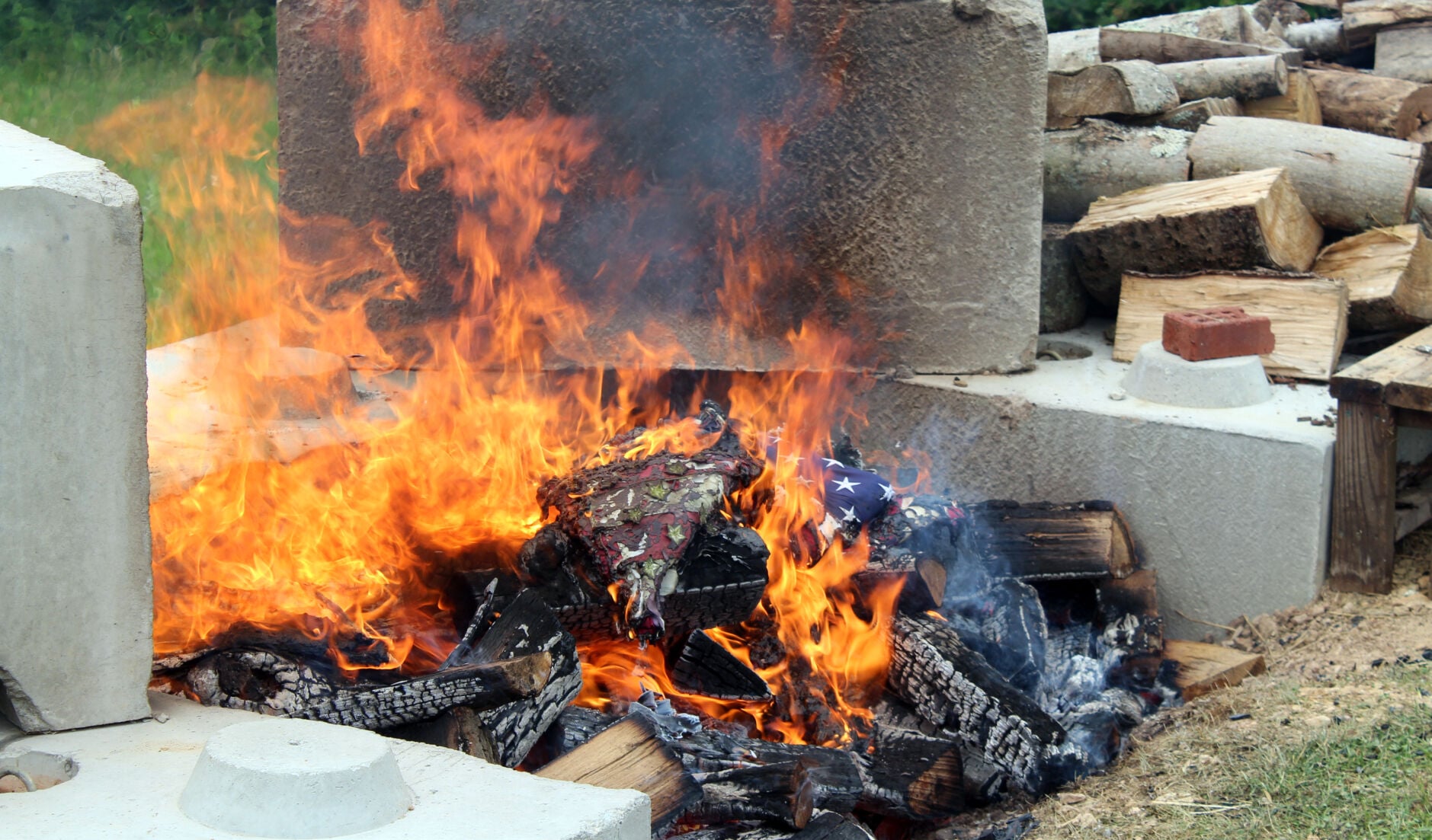 flag fire.jpg | | wvnews.com