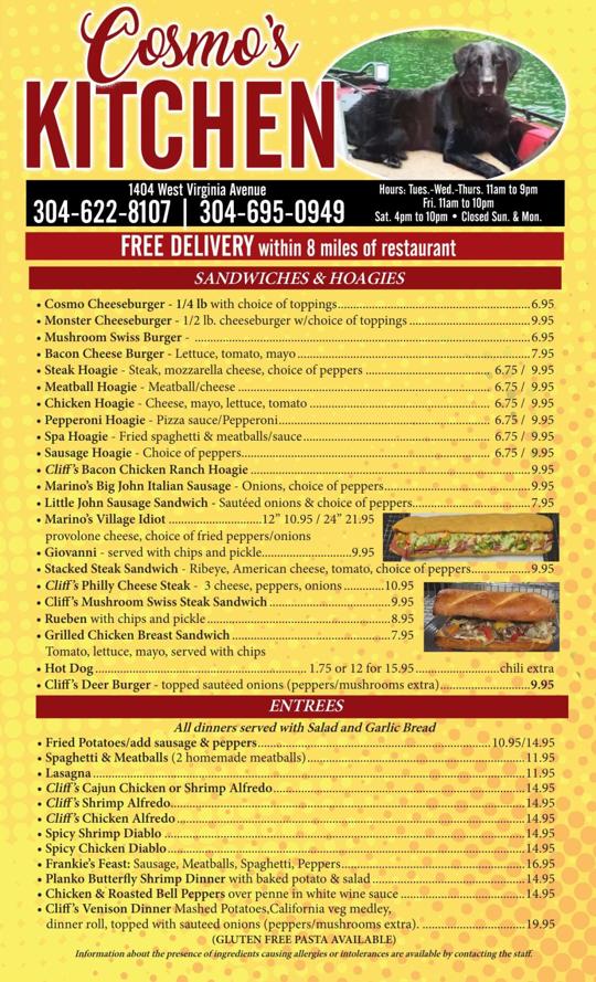 COSMO'S KITCHEN | cosmo's kitchen | mushroom burger | CLARKSBURG, WV ...