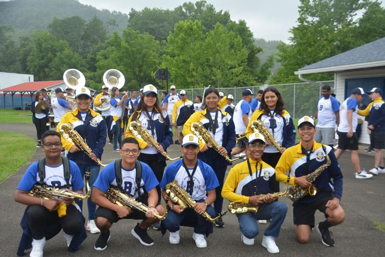 Honduran marching band practices at Lewis County (West Virginia ...