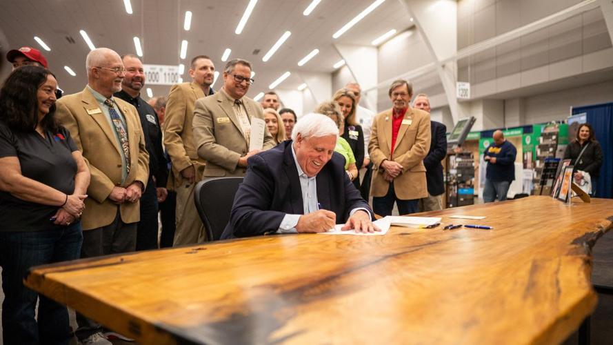 West Virginia Gov. Justice holds ceremonial bill signing for BUILD WV ...