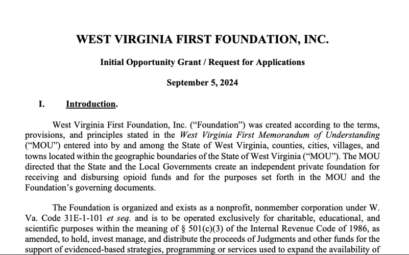 West Virginia First Foundation receives 174 applications for first ...