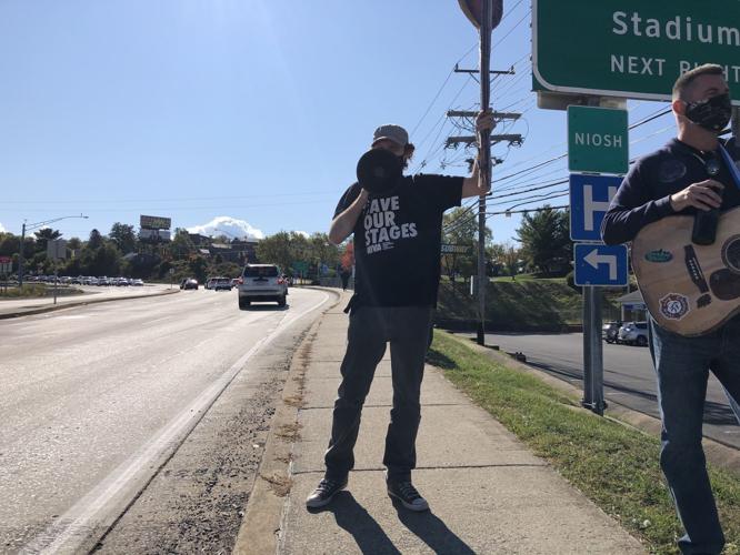 Two dozen march in Morgantown to protest ban on live music performances ...