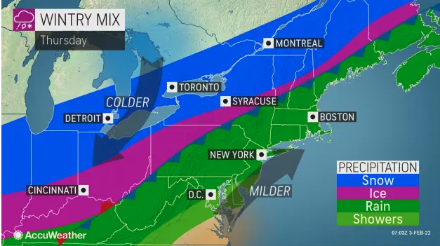 'Marathon' storm to bring wintry precipitation back to Northeast; West ...