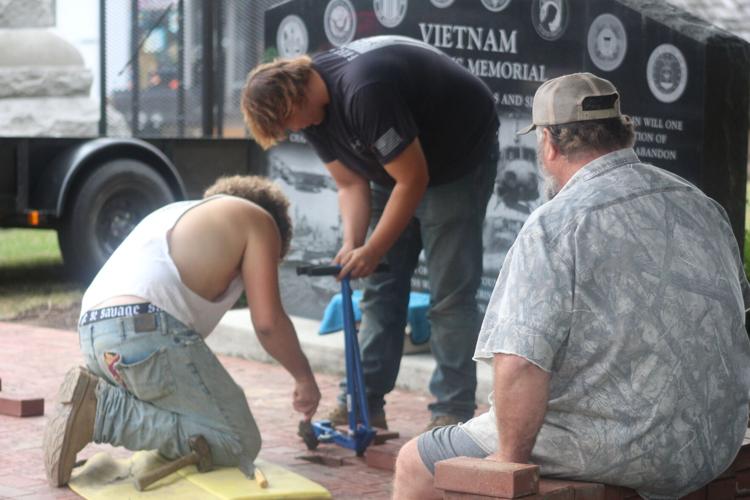 More bricks added to the Veterans Memorial Walkway in Kingwood (West ...