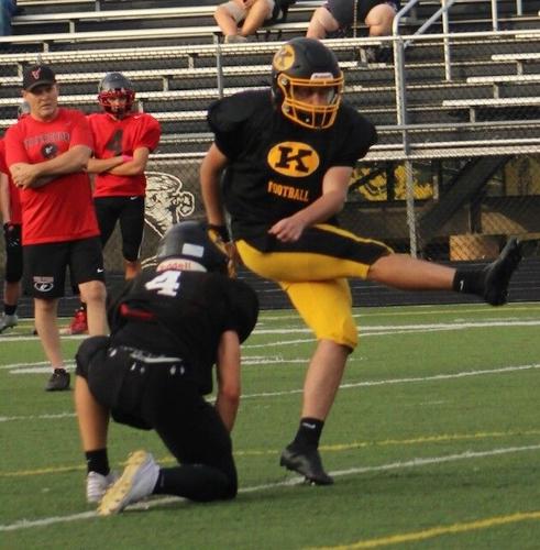 Keyser wrangles Petersburg in first football scrimmage | Mineral County ...