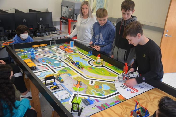 Bridgeport Middle School robotics teams are finalizing their machines ...