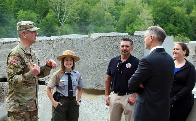 Riley Moore joins local officials at Tygart Dam to celebrate emergency ...