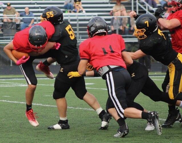 Keyser wrangles Petersburg in first football scrimmage | Mineral County ...