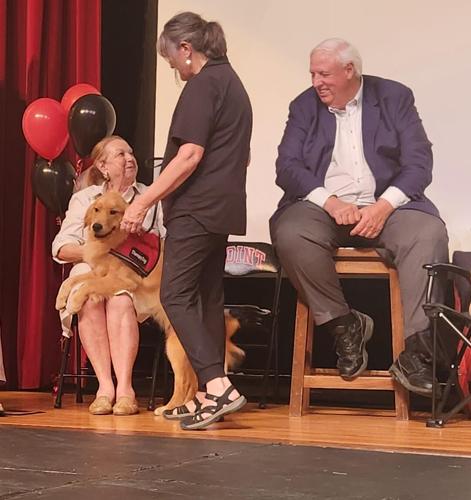 West Virginia First Lady Cathy Justice introduces therapy dog to Point ...