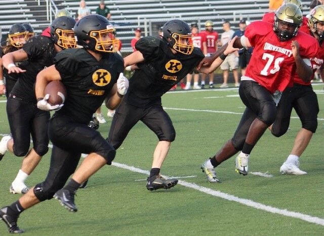 Keyser holds tri-scrimmage with University and East Hardy | Mineral ...