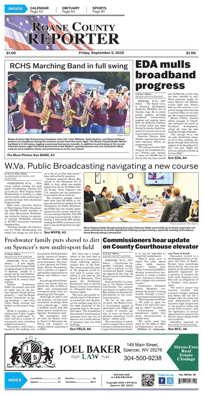 Page A1 | Spencer E-Edition | wvnews.com