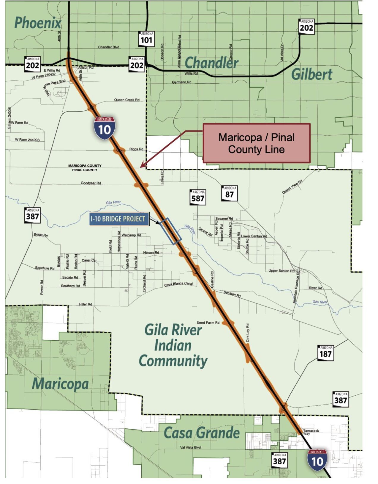 Massive I-10 project over Gila River begins | News | themesatribune.com
