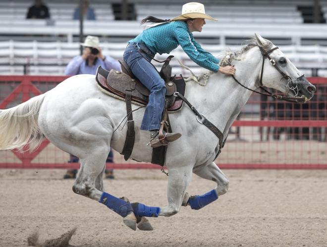 Slack barrel racing for 127th anniversary Cheyenne Frontier Days ...