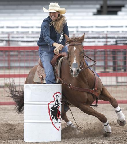 Slack barrel racing for 127th anniversary Cheyenne Frontier Days ...
