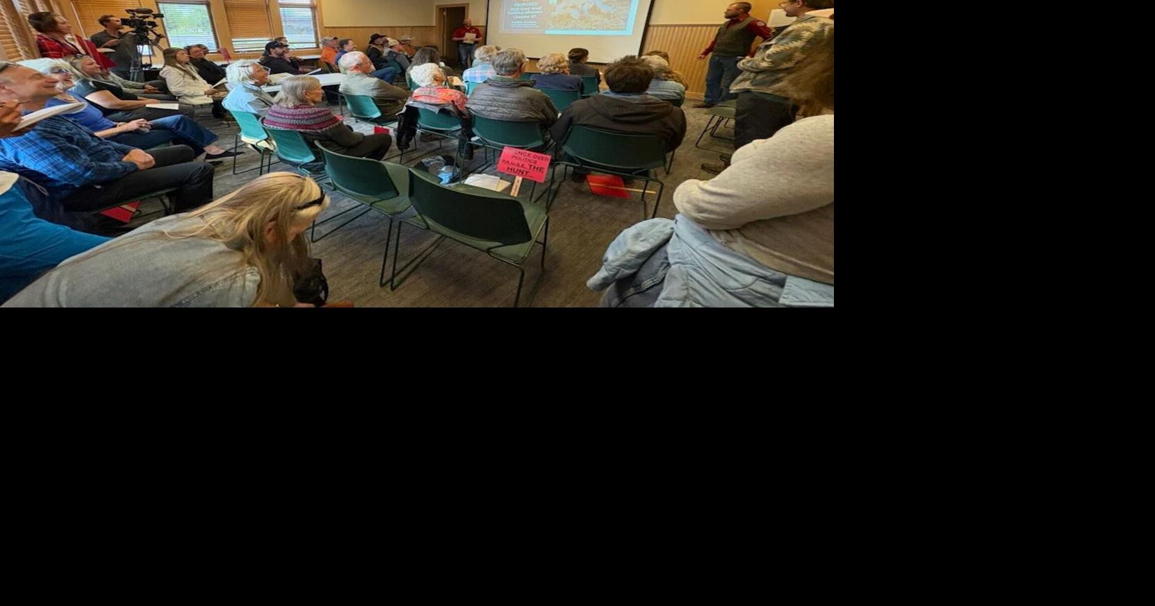 Jackson wolf hunting meeting has high turnout, police presence, but ...