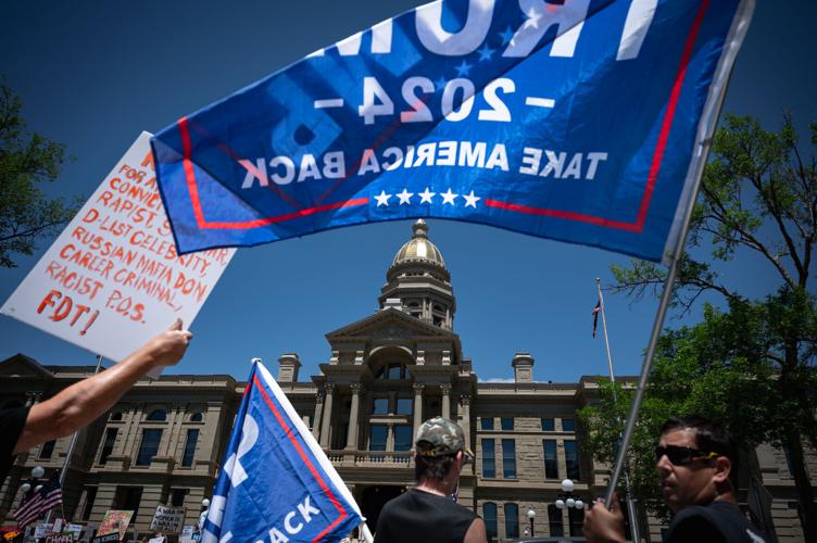 Hundreds gather for 'No Kings' protest in Cheyenne | Local News ...
