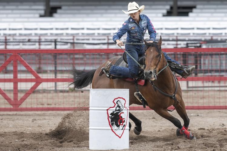 Slack barrel racing for 127th anniversary Cheyenne Frontier Days ...