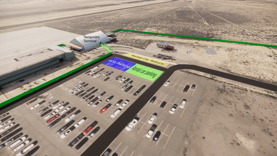 Airport terminal project to progress with move to temporary facility ...