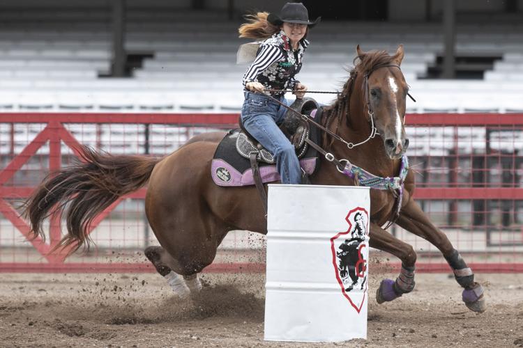 Slack barrel racing for 127th anniversary Cheyenne Frontier Days ...