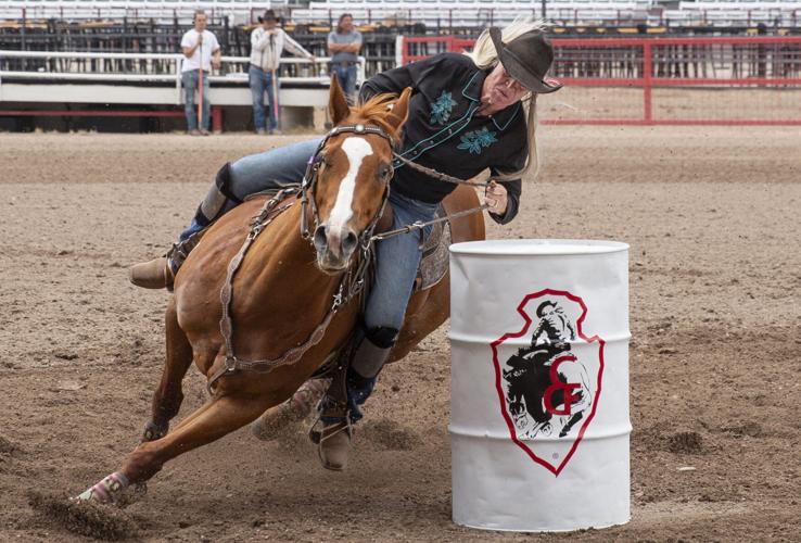 Slack barrel racing for 127th anniversary Cheyenne Frontier Days ...