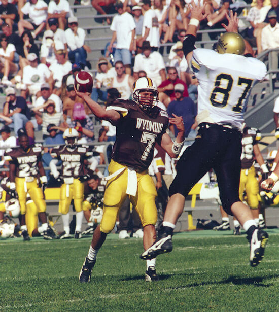 Former Wyoming quarterback Josh Wallwork has found his happy place ...